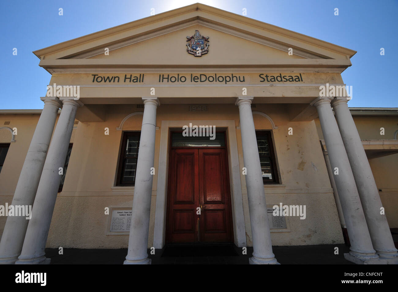 Town Hall for the city of Simon's Town outside of Cape Town, South ... Town Hall for the city of Simon's Town outside of Cape Town, South ...