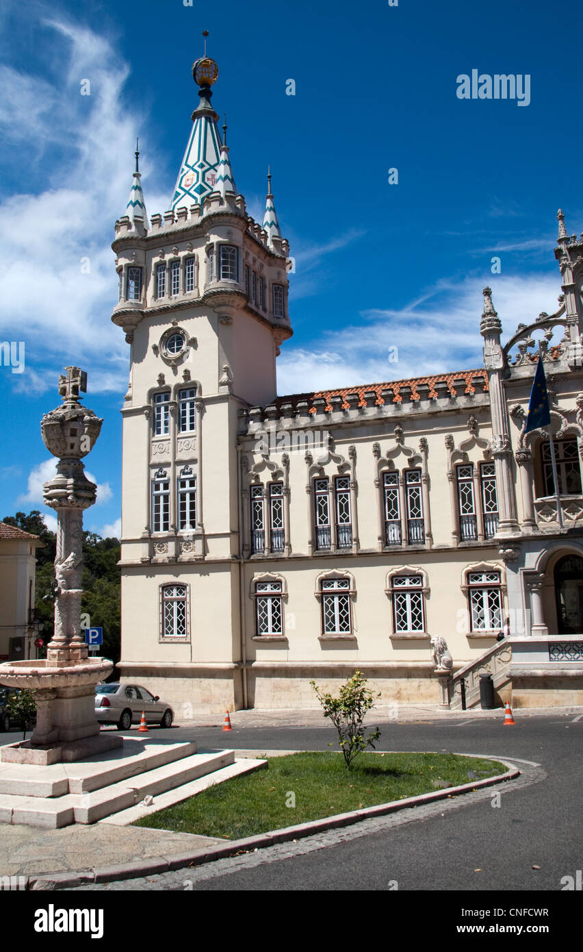 Clock tower sintra town hi-res stock photography and images - Alamy