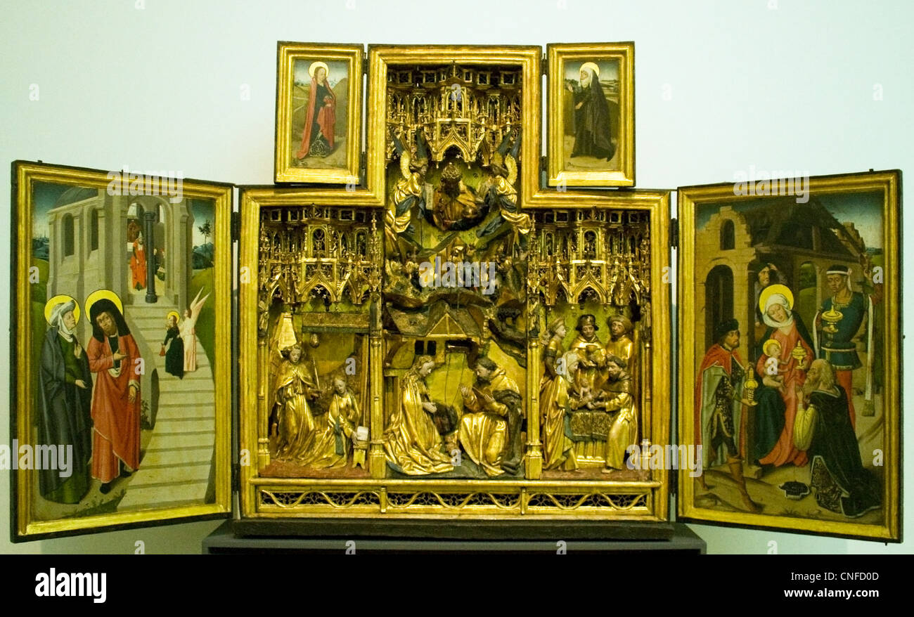 The winged altarpiece is a type of religious artwork that was popular in Europe during the ...