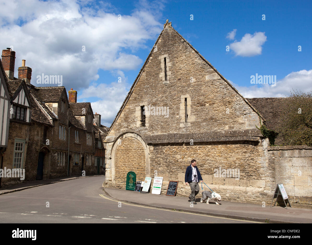 Tithe Barn at Lacock Stock Photo - Alamy