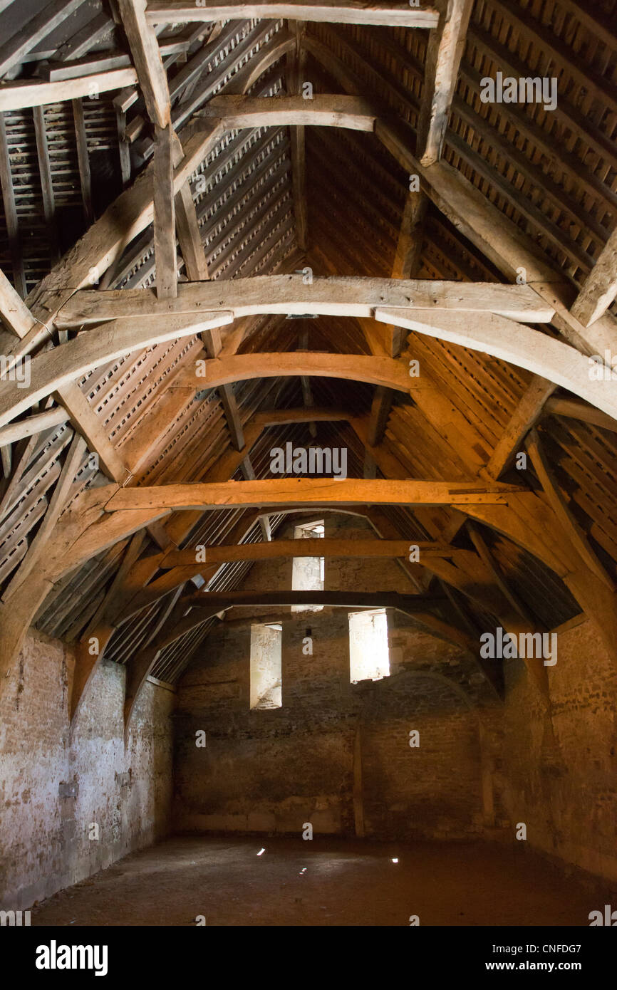 Tithe Barn at Lacock Stock Photo - Alamy
