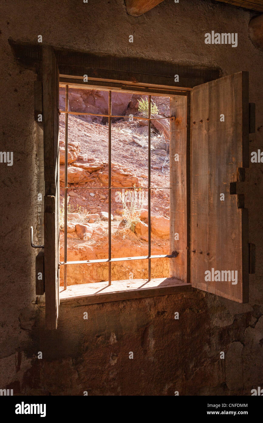 Adobe buildings on movie set built for the movie "Streets of Laredo ...