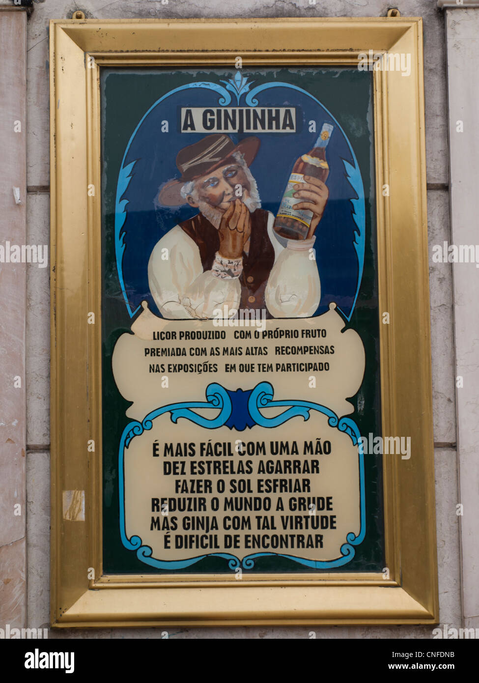 Old liquor ad Stock Photo - Alamy