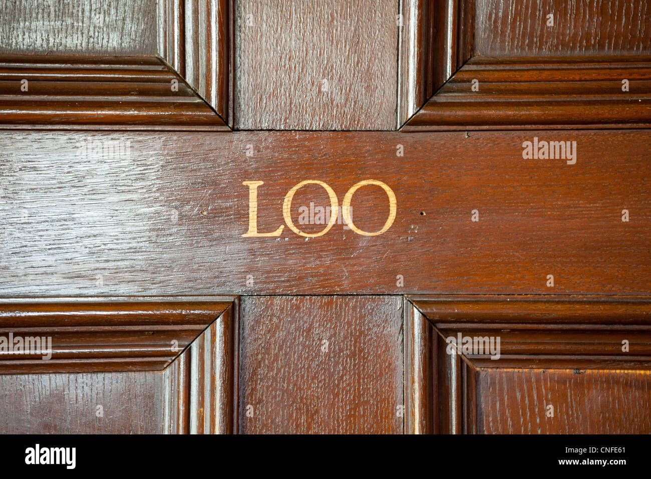Wooden toilet sign hi-res stock photography and images - Alamy