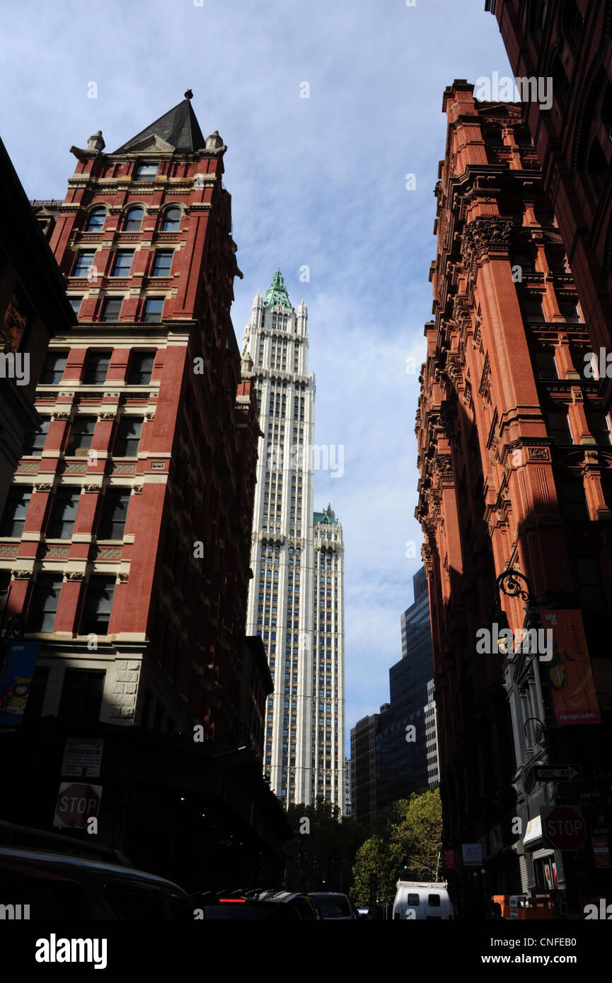 1 ornate red brick temple court building rising left mid distance hi ...