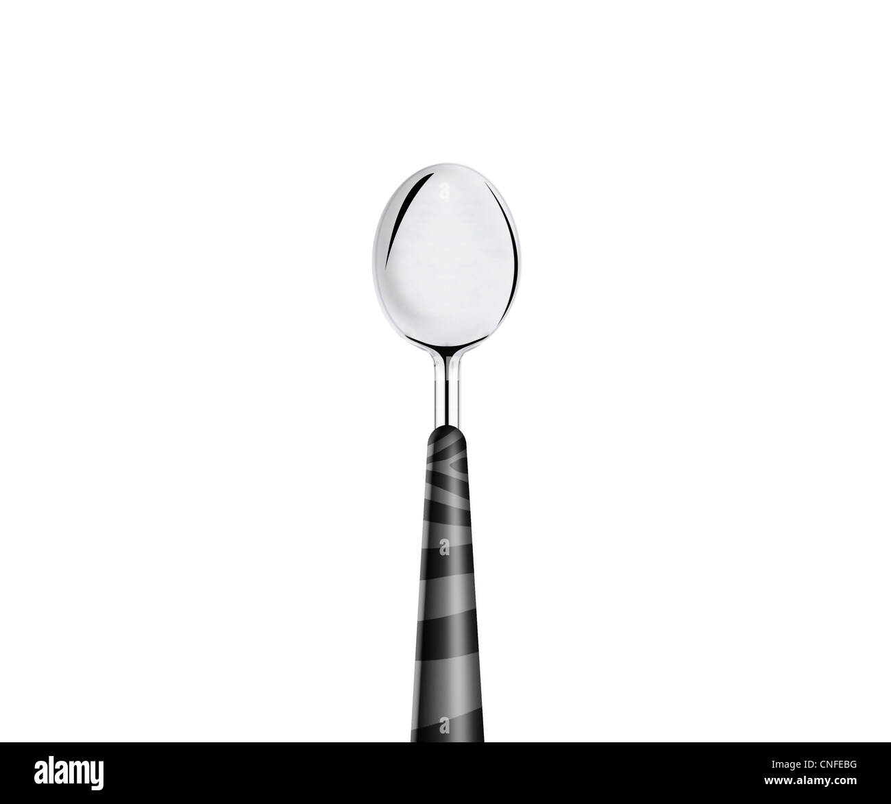 metal spoon on white background Stock Photo - Alamy