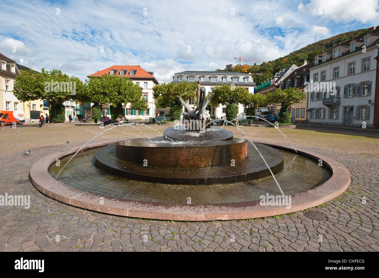 Sebastian Munster Fountain at Karlsplatz (Karl’s Square), Old Town ...