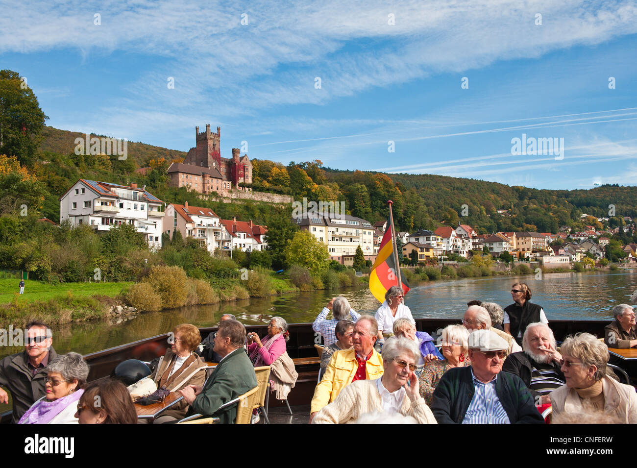 The Mittelburg (Middle Castle) in Neckarsteinach, Germany Stock Photo ...