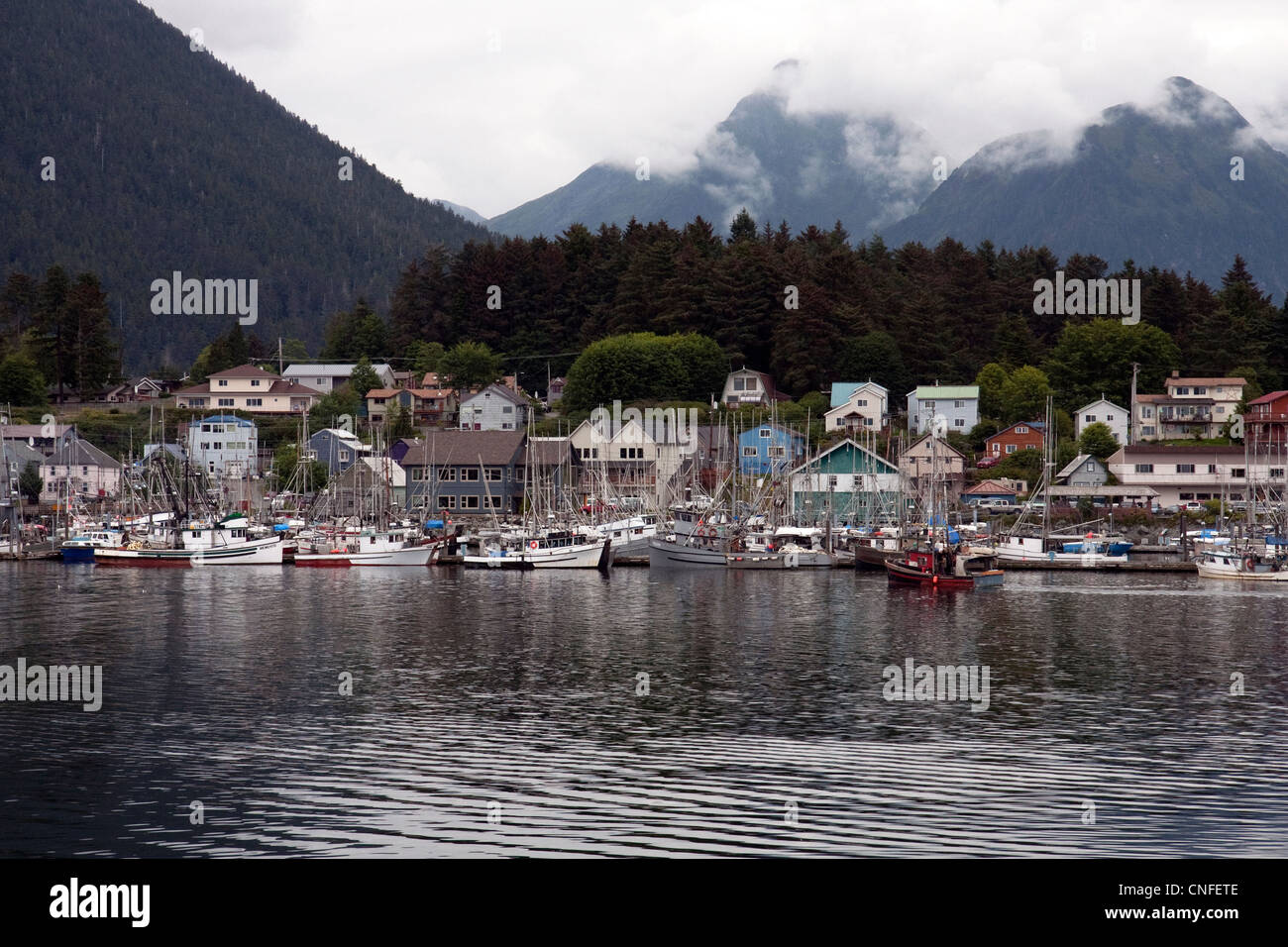 Alaska sitka boats harbor hi-res stock photography and images - Alamy