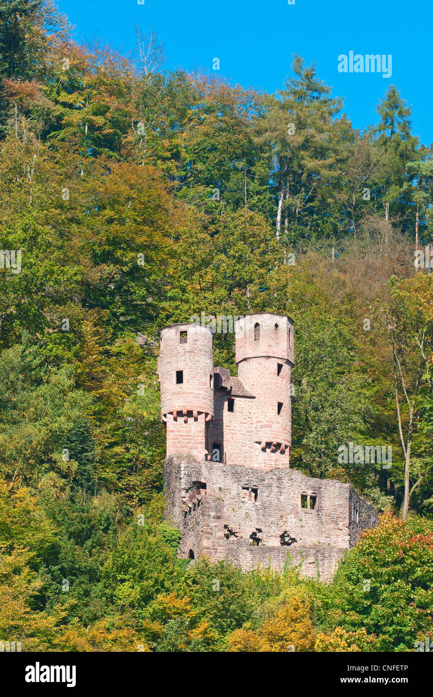 The Schadeck or Schwalbennest (swallow's nest) Castle Neckarsteinach ...