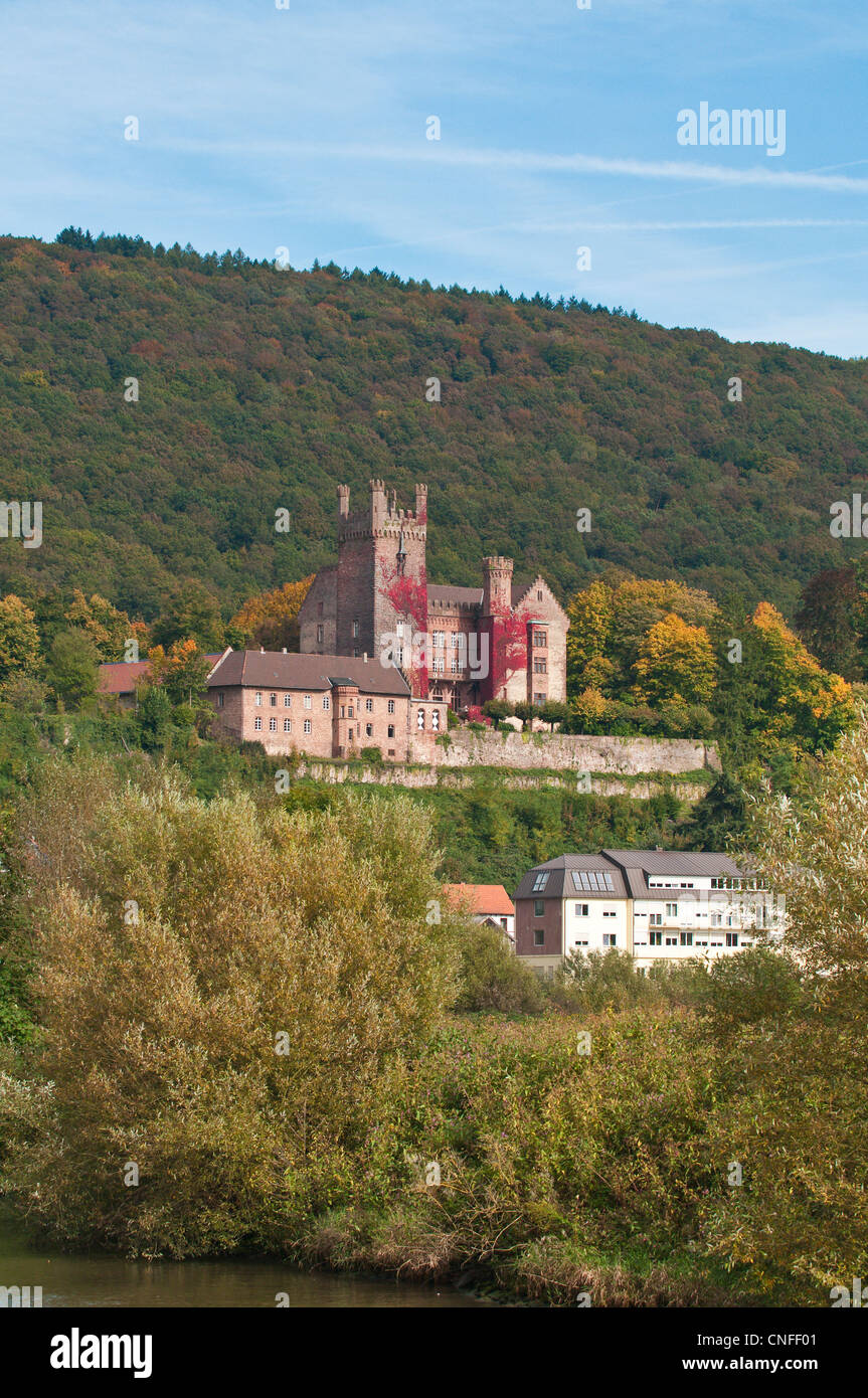 The Mittelburg (Middle Castle) in Neckarsteinach, Germany Stock Photo ...