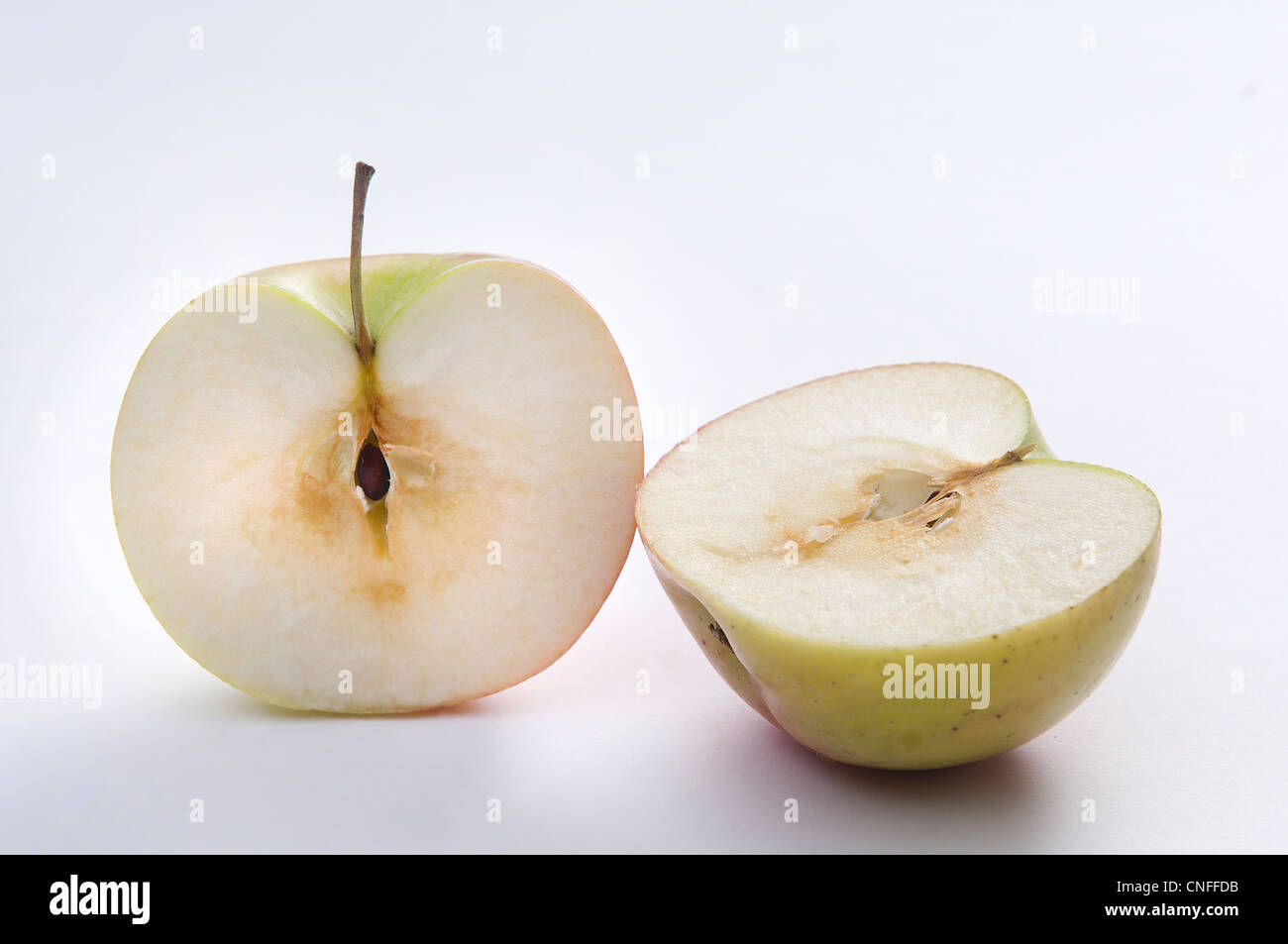 a cut apple Stock Photo - Alamy