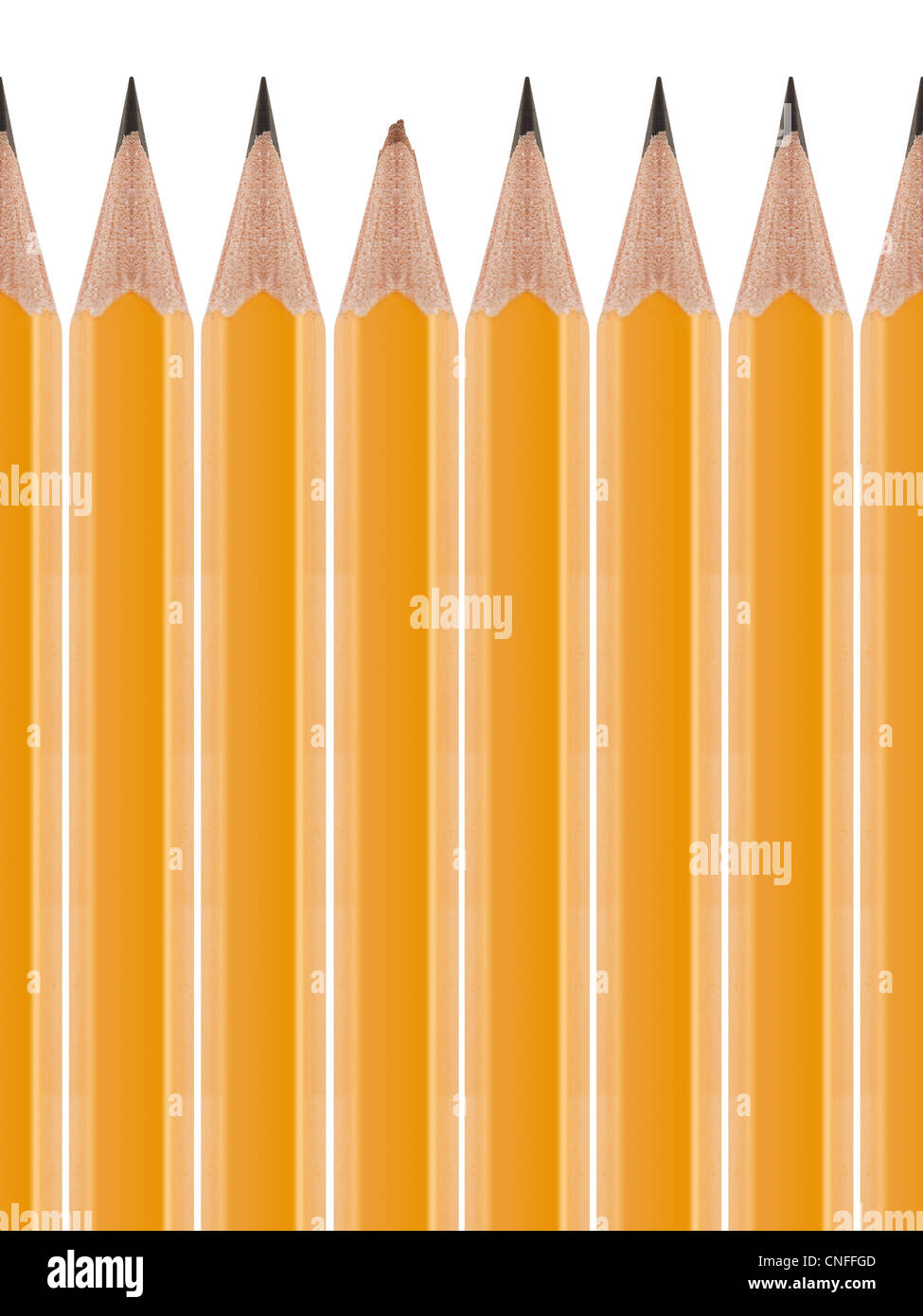 Set of Pencils on white background Stock Photo - Alamy