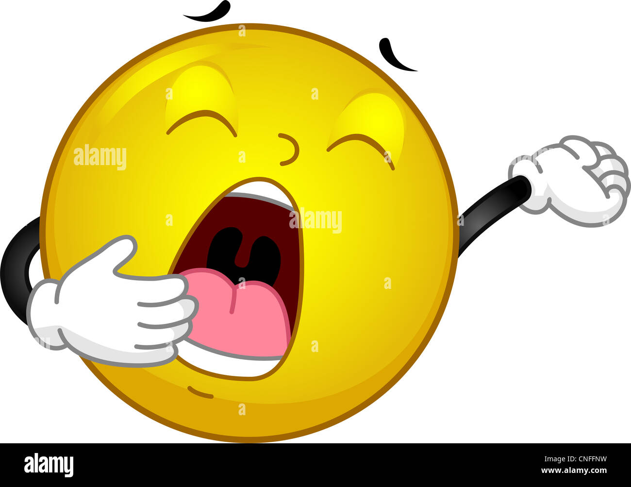 Yawning Smiley Animated