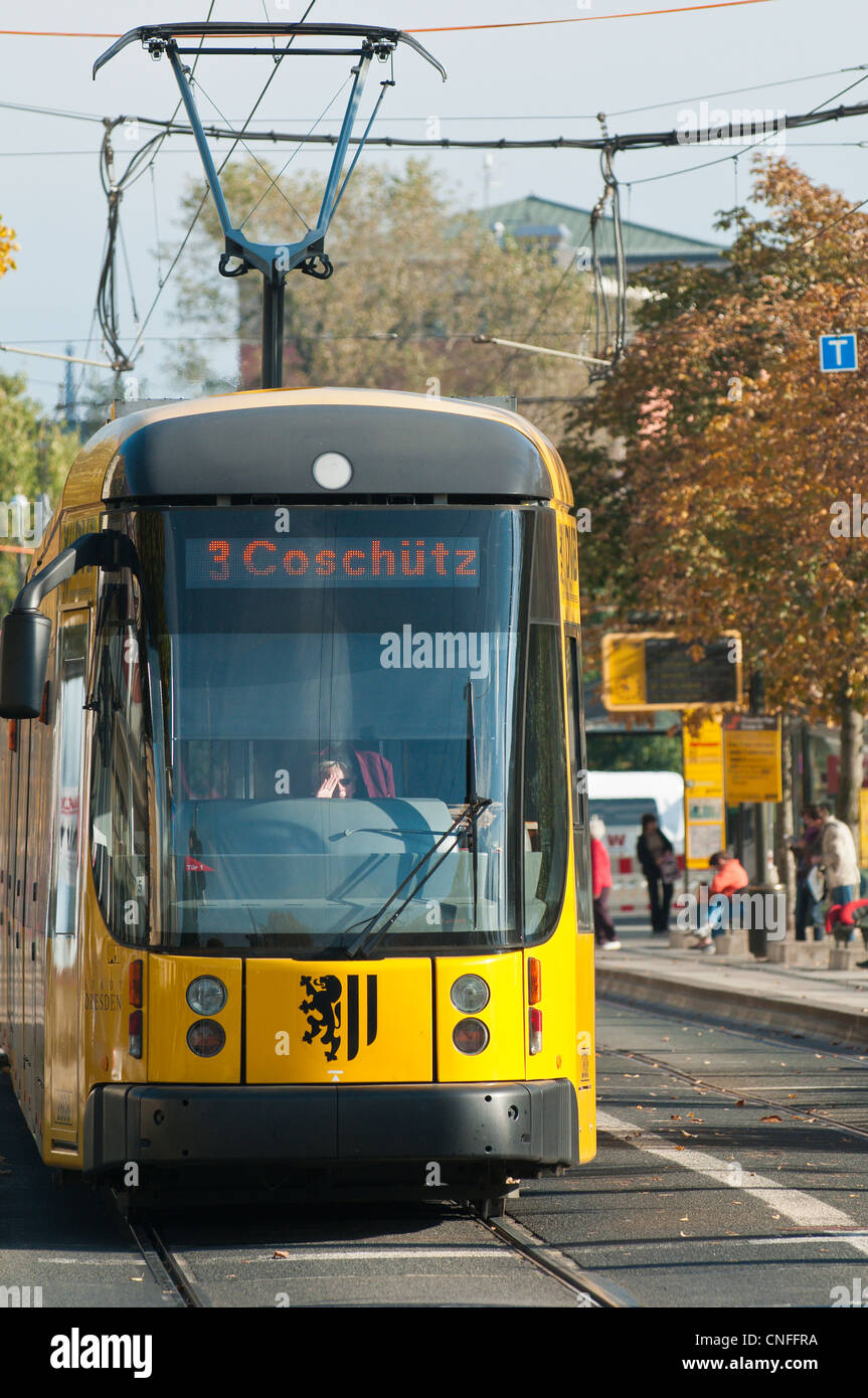 Streetcar in Dresden, Germany Stock Photo - Alamy