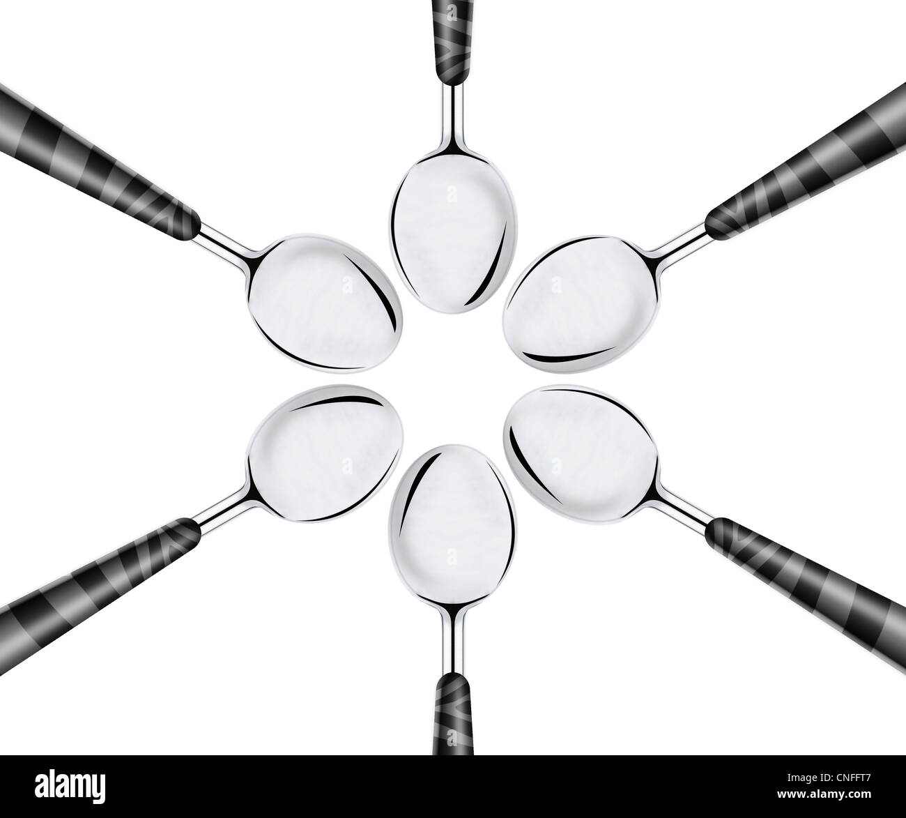 metal spoon on white background Stock Photo - Alamy