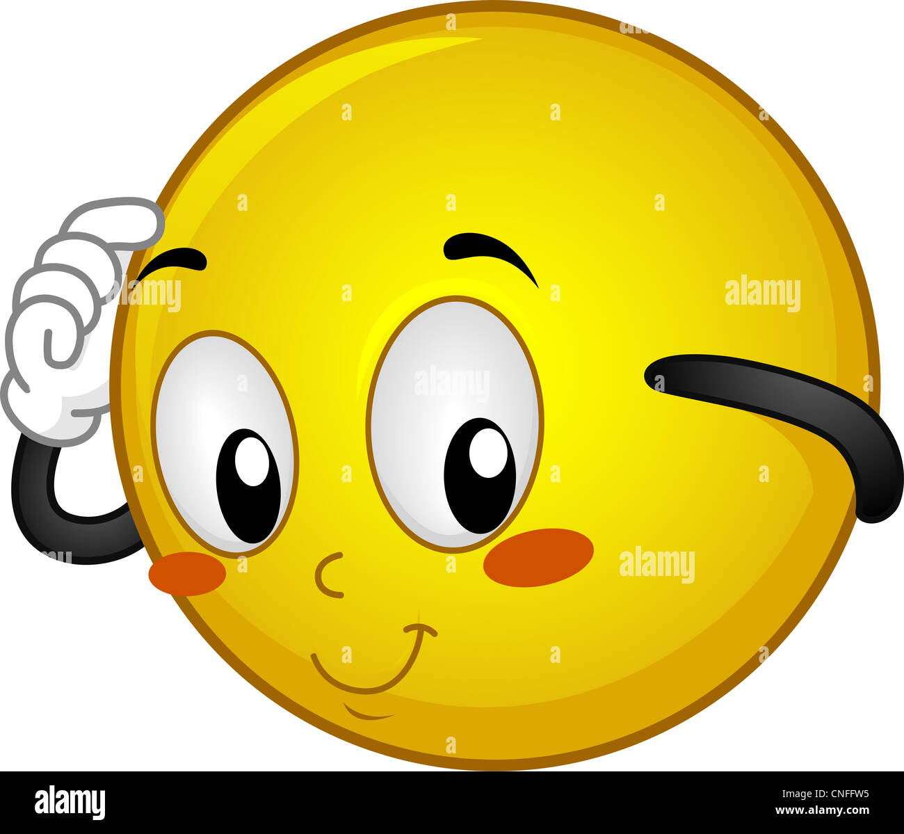 Illustration of a Shy Smiley Stock Photo - Alamy Illustration of a Shy Smiley Stock Photo - Alamy