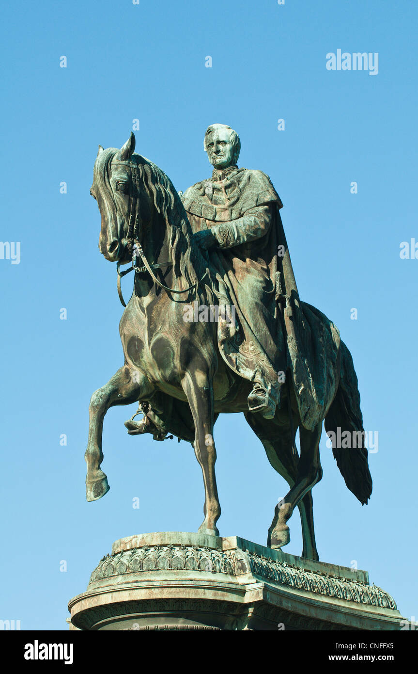 King John Statue in theatre square at the Semperoper (opera house ...