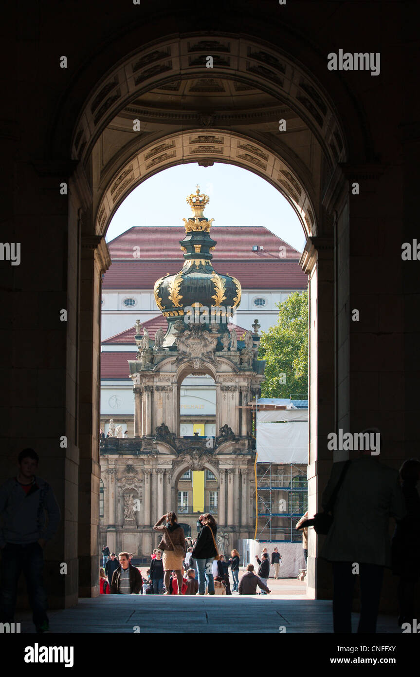 Crown Gate at the Zwinger Palace Dresden, Germany Stock Photo - Alamy