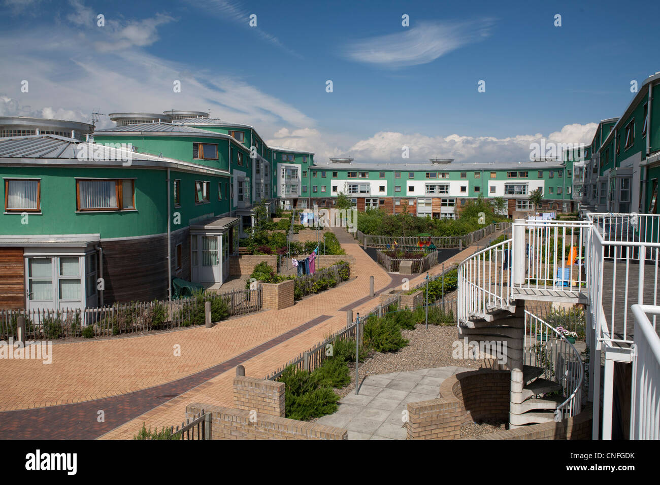 Eco Housing development in Edinburgh Stock Photo - Alamy