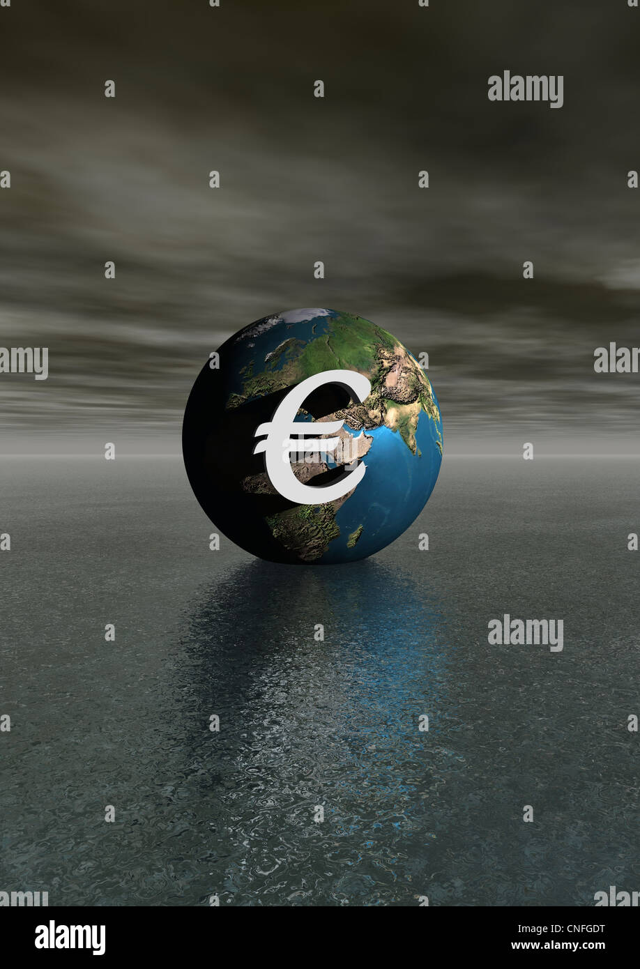 euro fall and world Stock Photo - Alamy