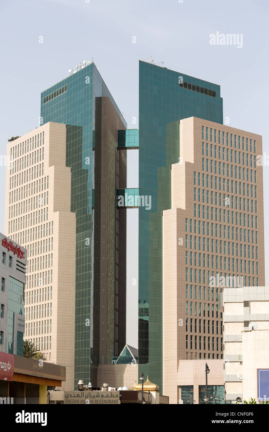 Abraj Atta'awuniya Twin Towers office complex, Riyadh, Saudi Arabia ...