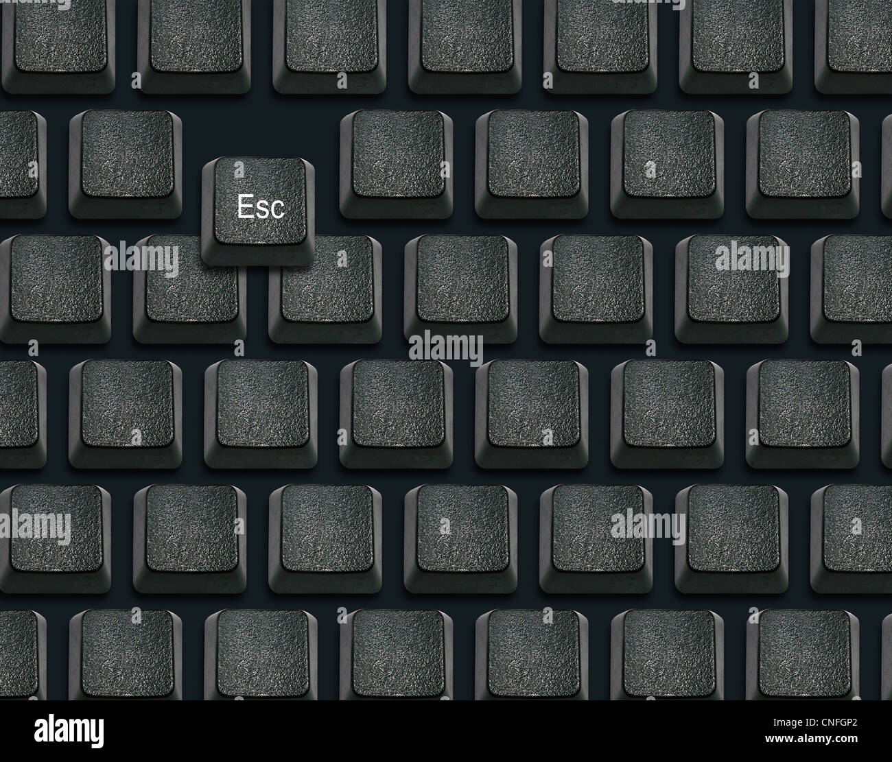 Keyboard with removed Escape button Stock Photo - Alamy