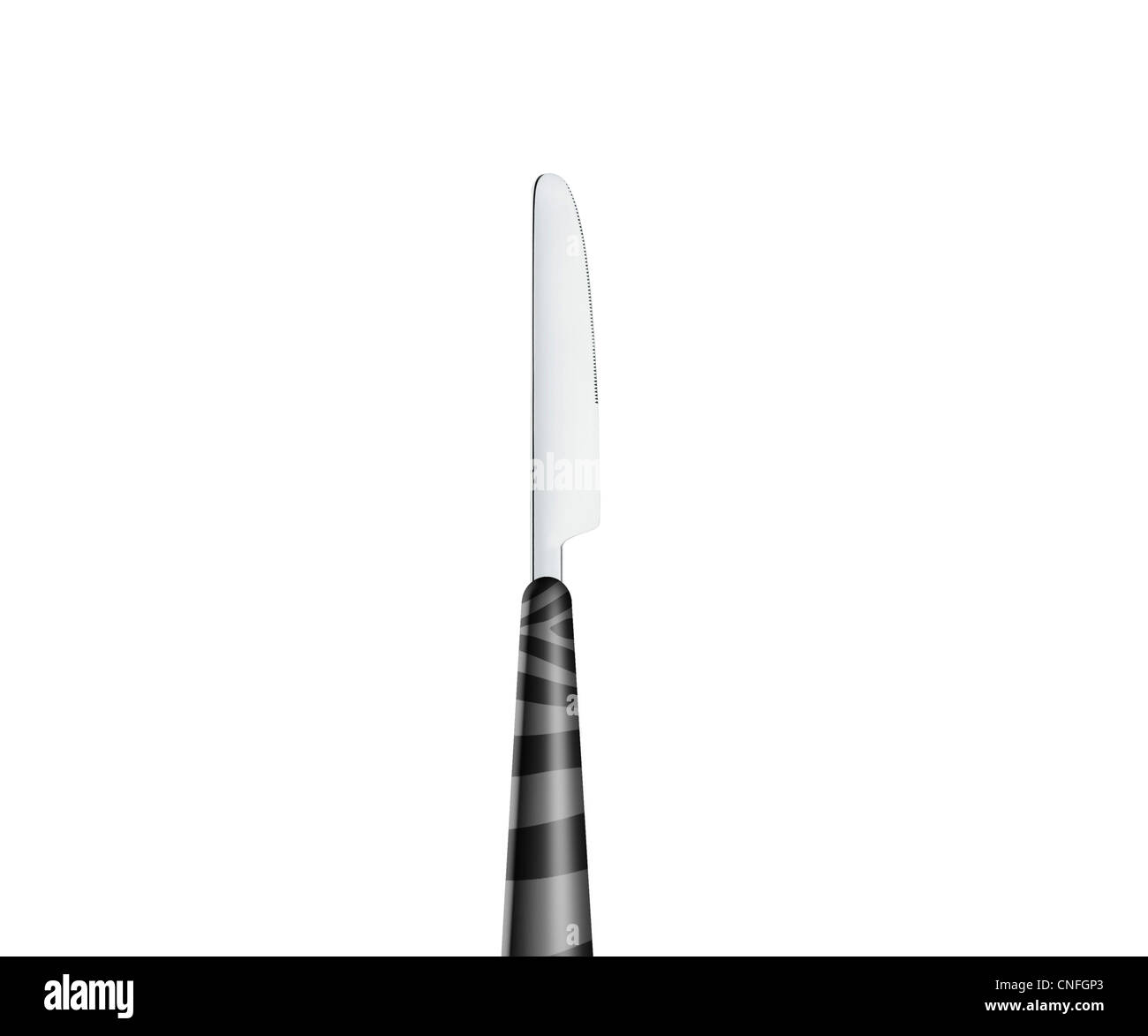 Sharp metal Knife on white background Stock Photo - Alamy