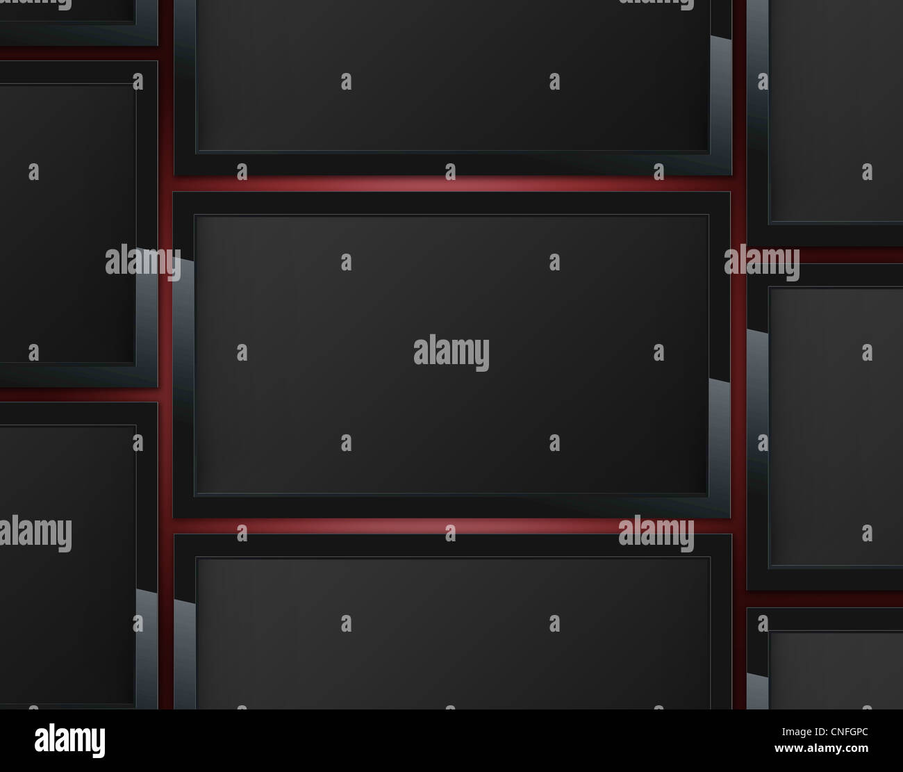 LCD wall TV, Advertise TV Panel Stock Photo - Alamy