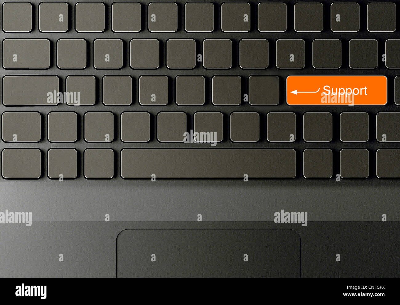 Keyboard with Support button, Support concept Stock Photo - Alamy