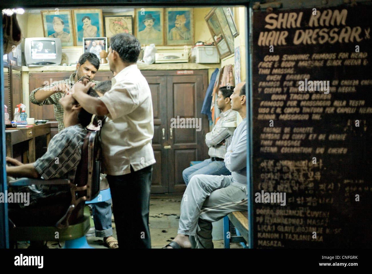 Indian saloon hi-res stock photography and images - Alamy