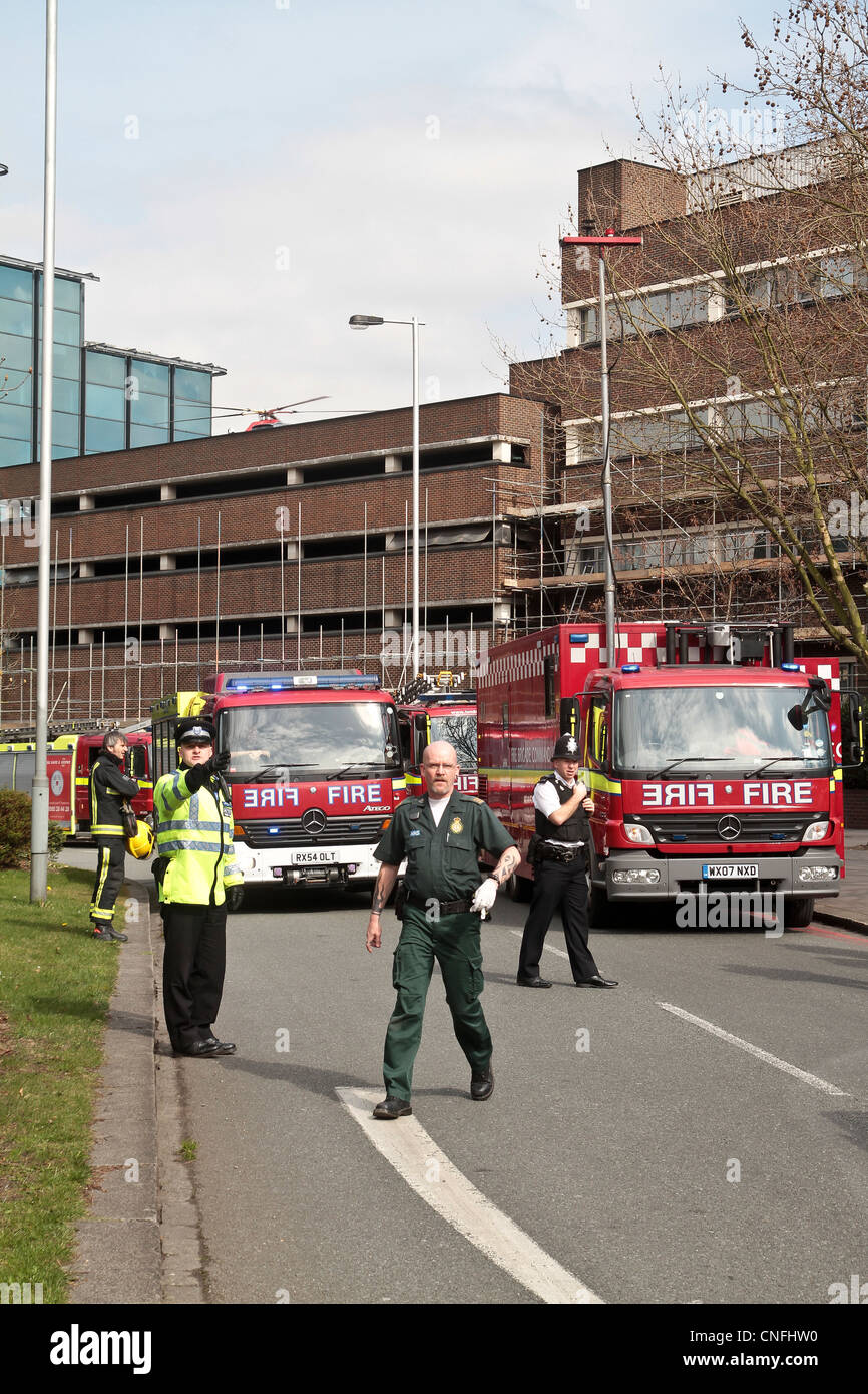 London Fire Brigade and air ambulance attend an incident at Croydon ...