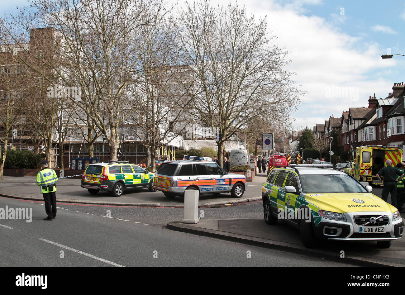 London Fire Brigade and air ambulance attend an incident at Croydon ...