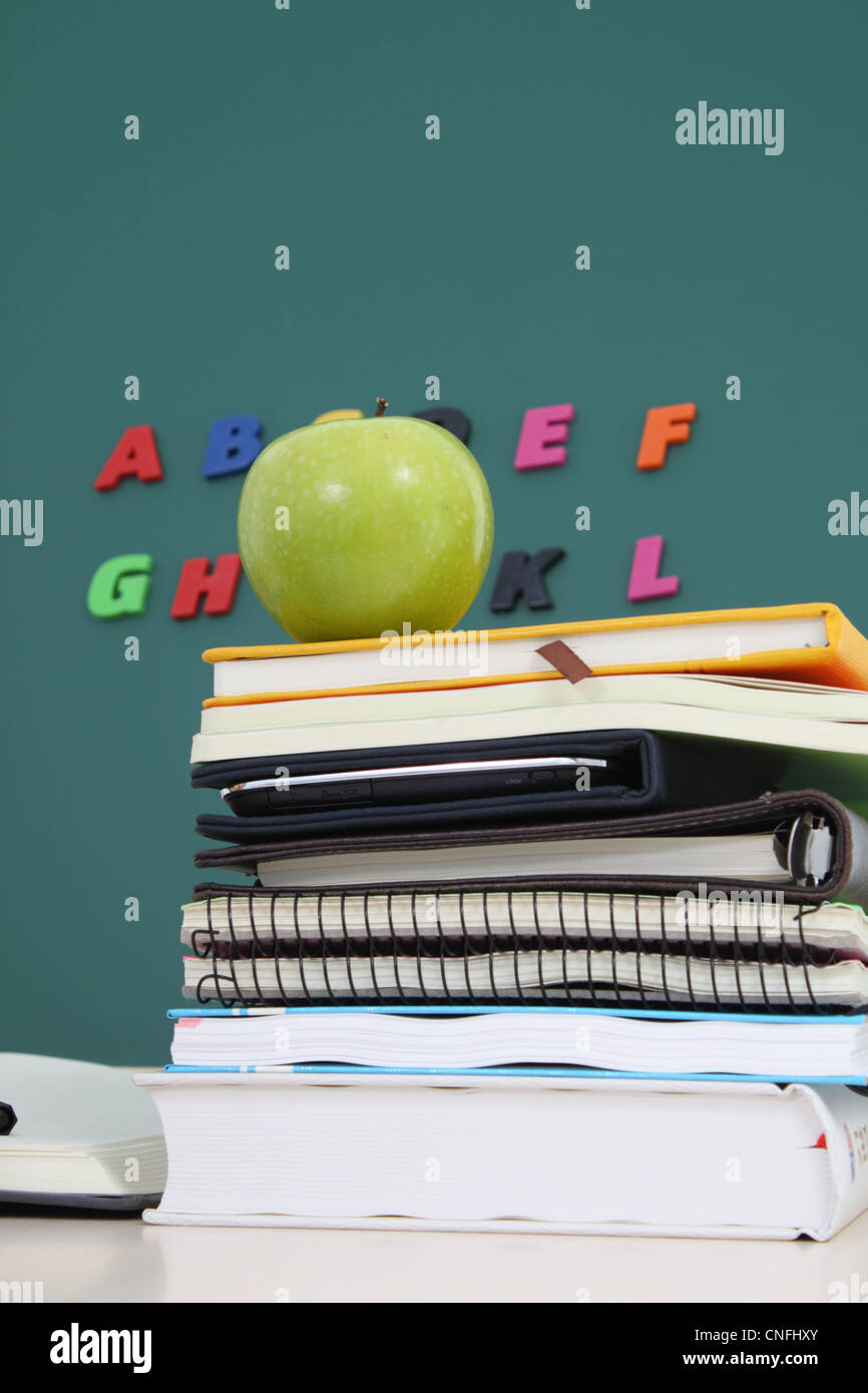 books on table Stock Photo - Alamy