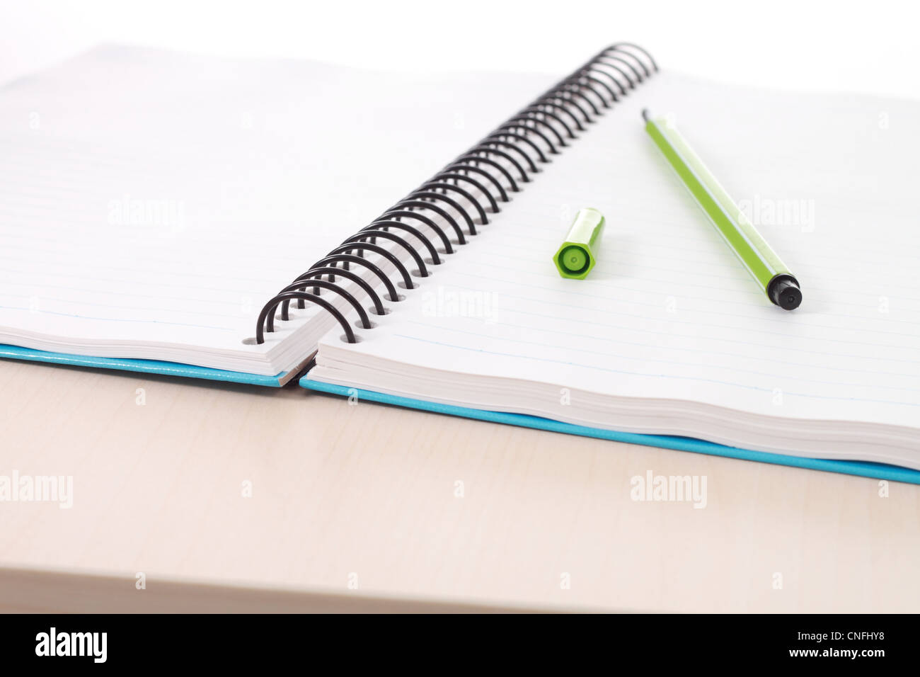 pen and notebook Stock Photo - Alamy