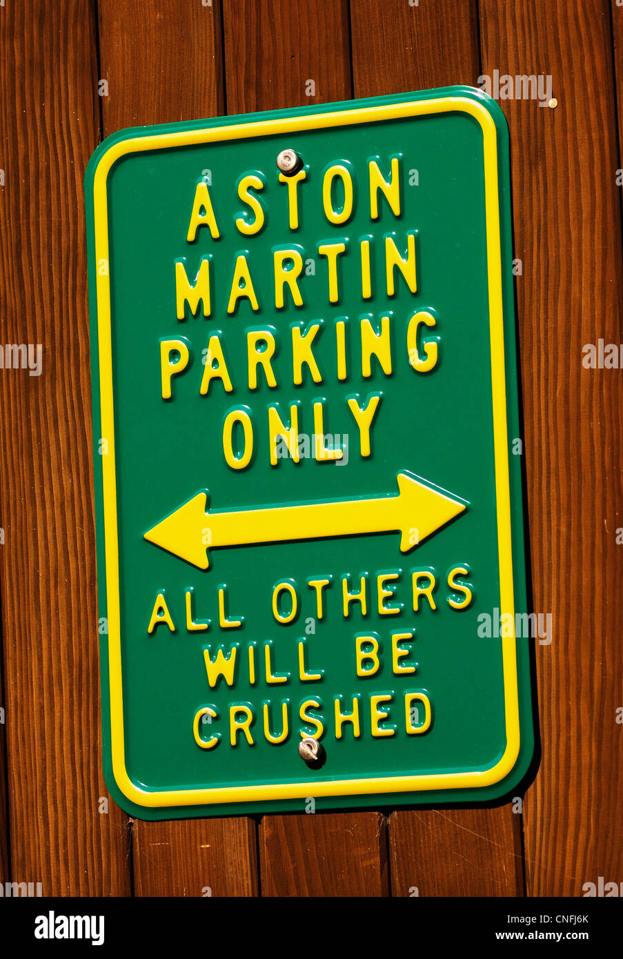 Humorous parking sign Stock Photo - Alamy