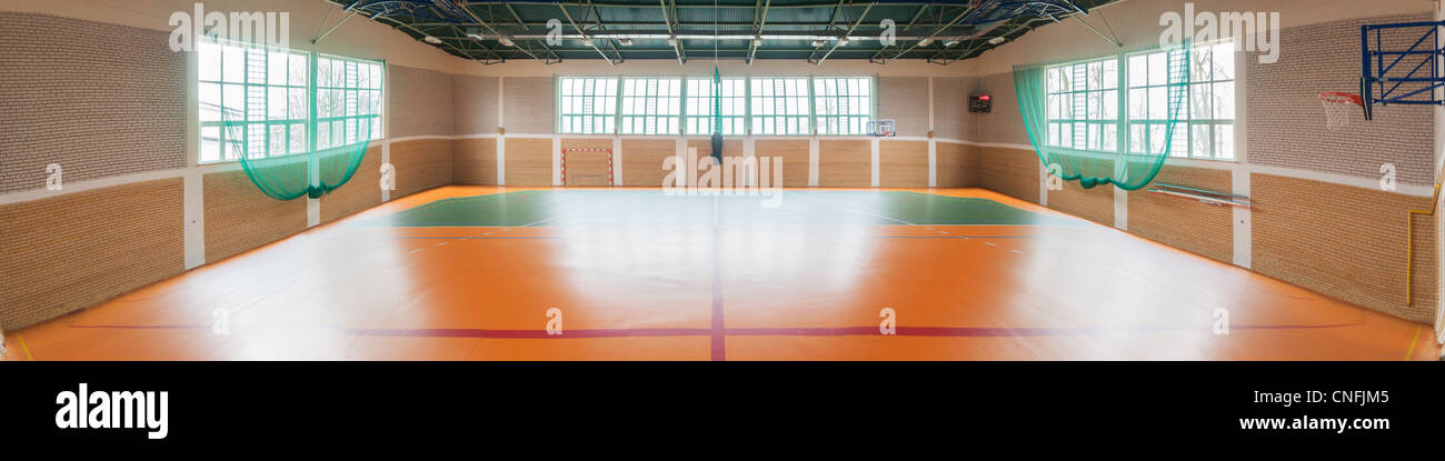 Empty basketball gym at sport court Stock Photo - Alamy