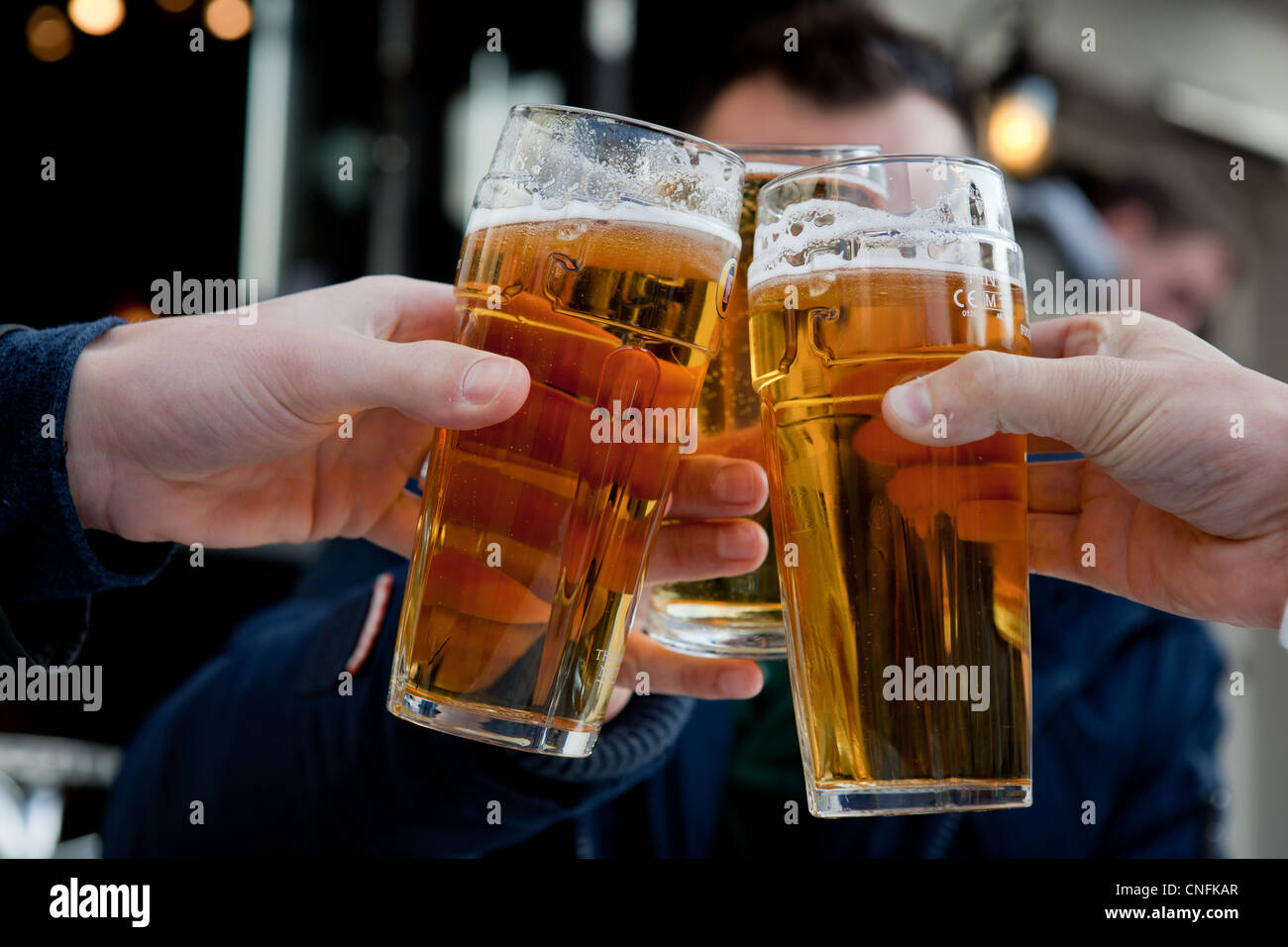 Cheers Beer Glasses High Resolution Stock Photography and Images - Alamy