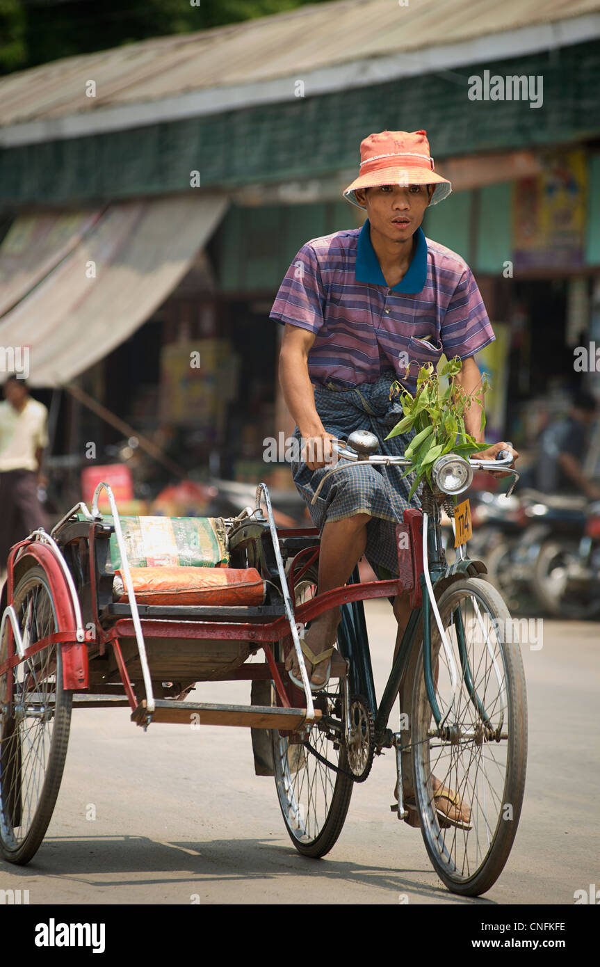 Burmese rickshaw hi-res stock photography and images - Alamy