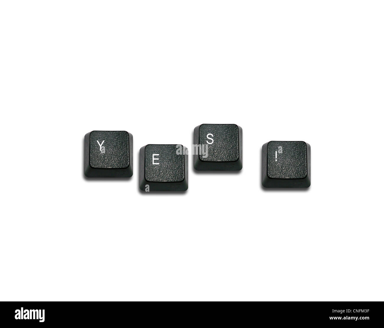 Word Yes Made From Computer Keyboard Keys, keyboard buttons with ideas ...