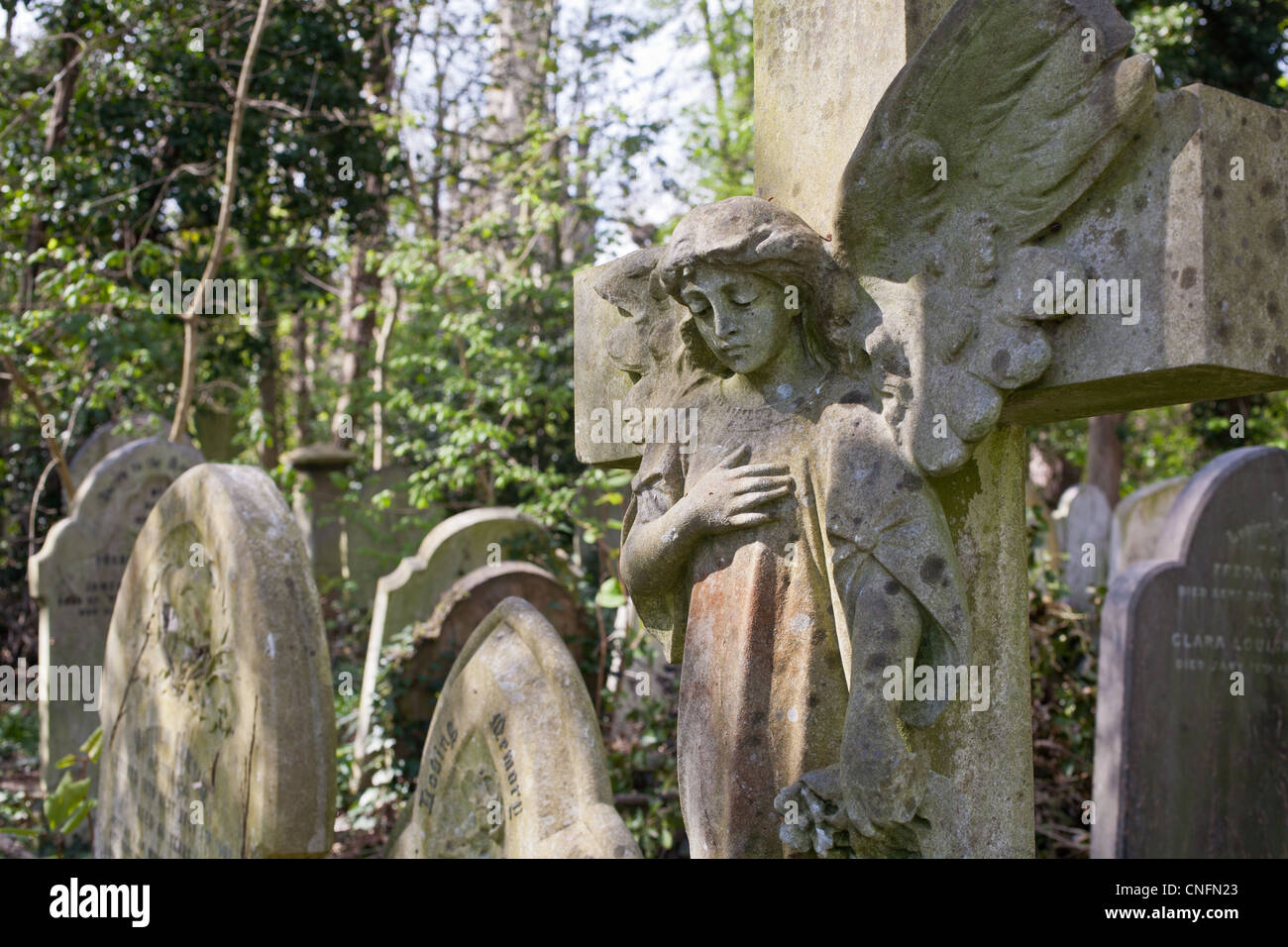 Abney Park Cemetery Stoke Newington Hackney London England UK Stock ...