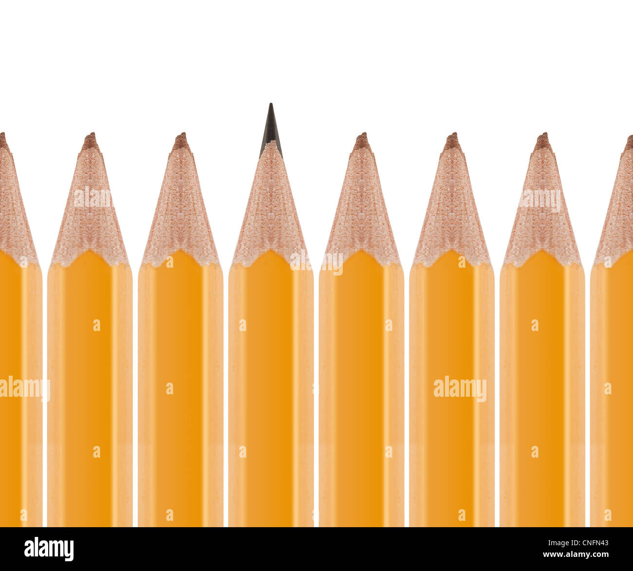 Set of Pencils on white background Stock Photo - Alamy