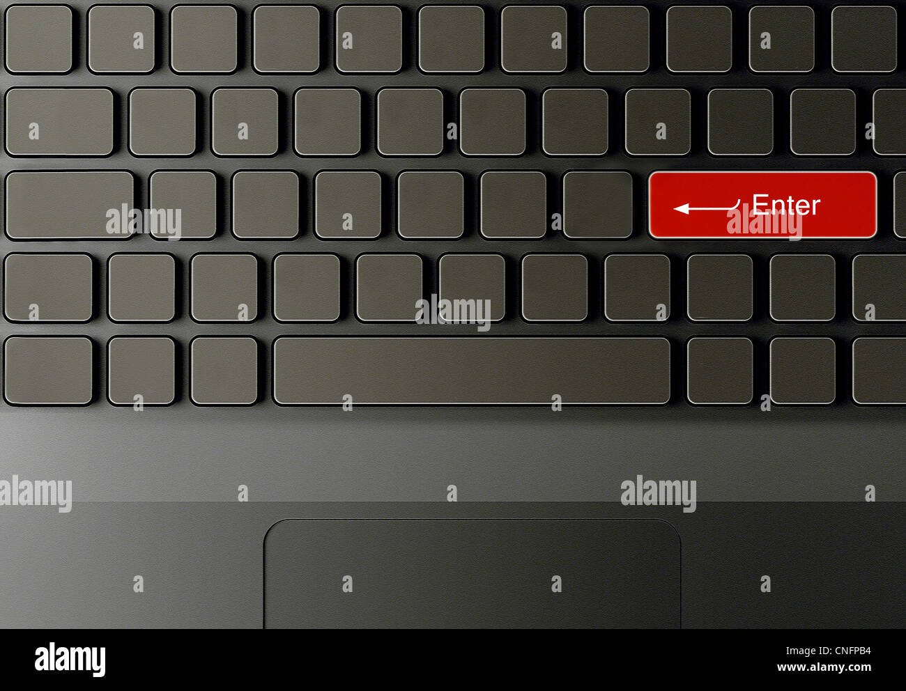 Keyboard with Enter button, Enter concept Stock Photo - Alamy