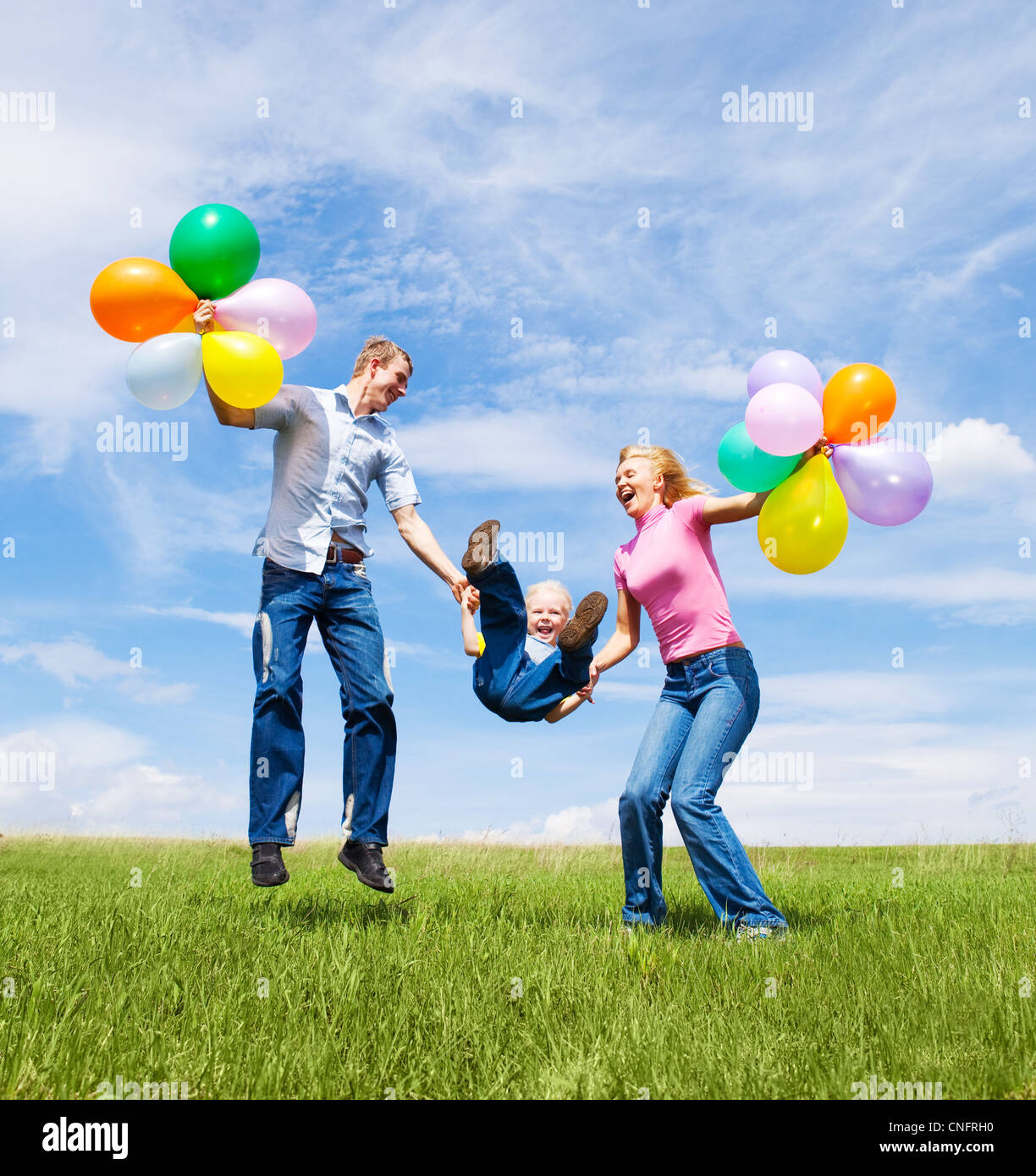 happy family outdoor Stock Photo - Alamy