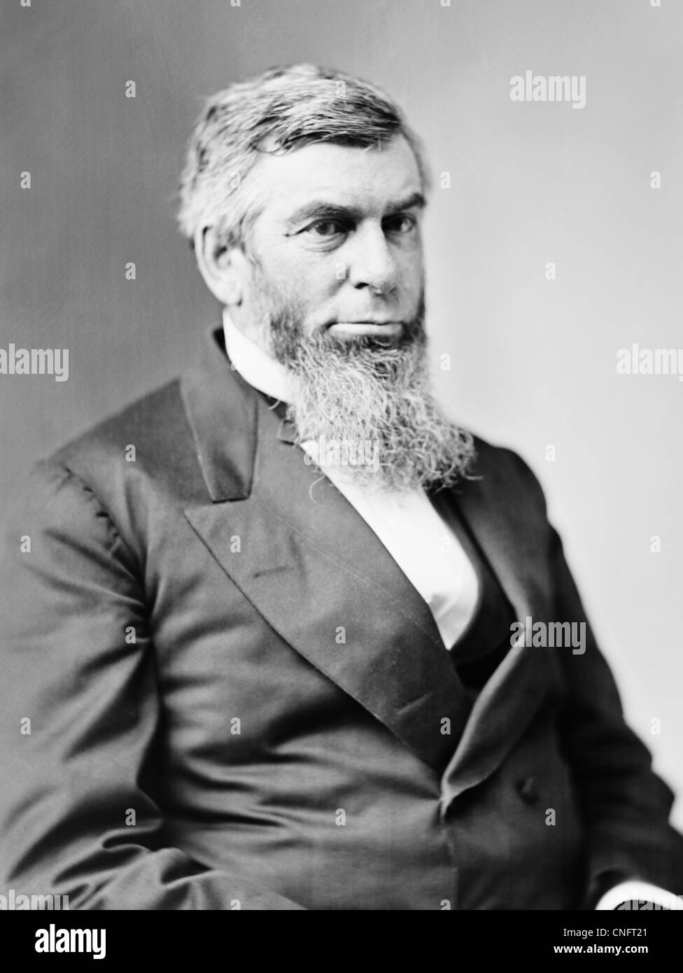 Vintage portrait photo of American lawyer Morrison R Waite (1816 - 1888 ...