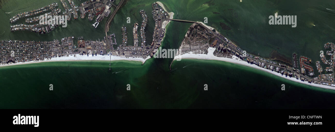 aerial photo map of Clearwater, Florida Stock Photo - Alamy