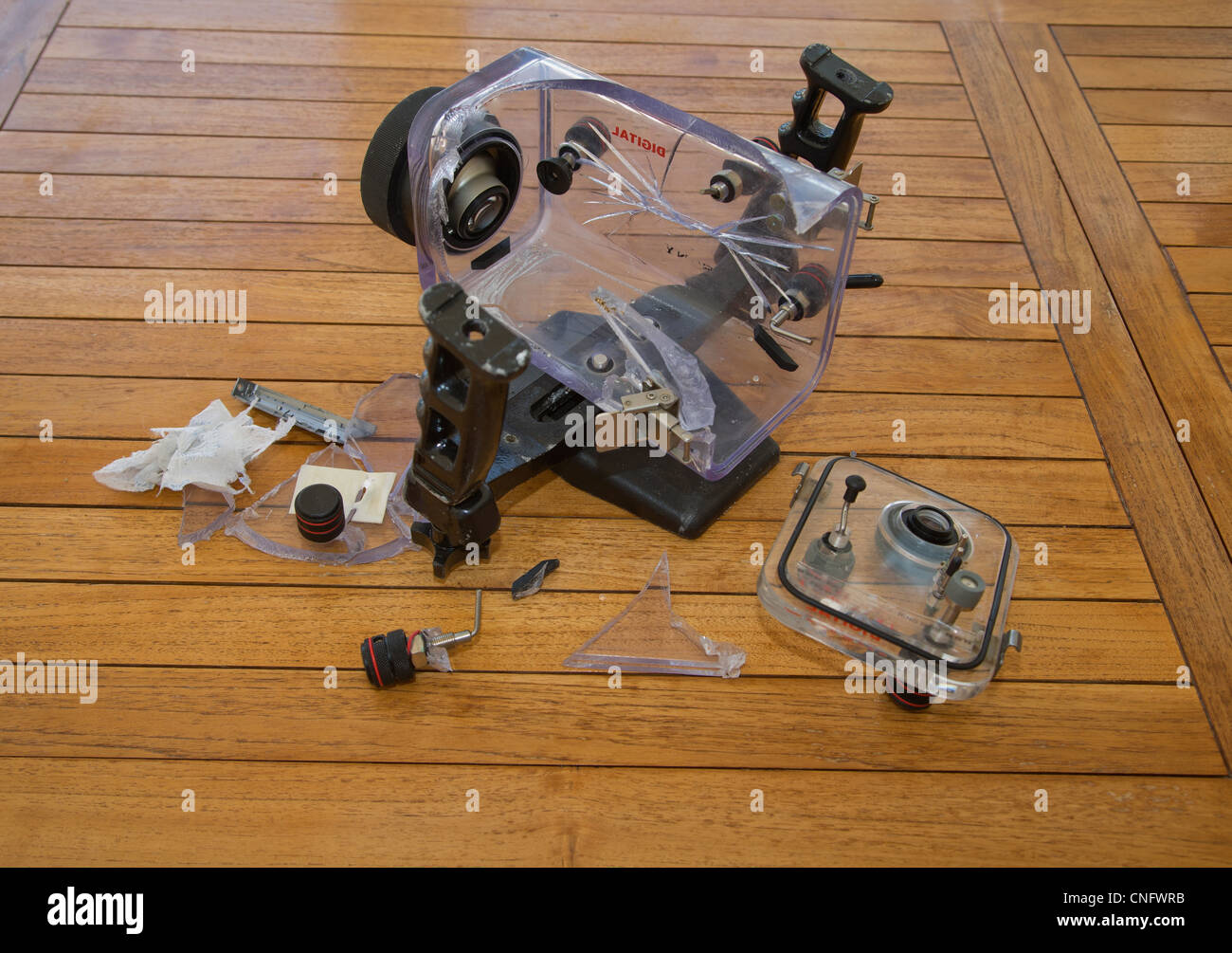 broken camera underwater box Stock Photo - Alamy