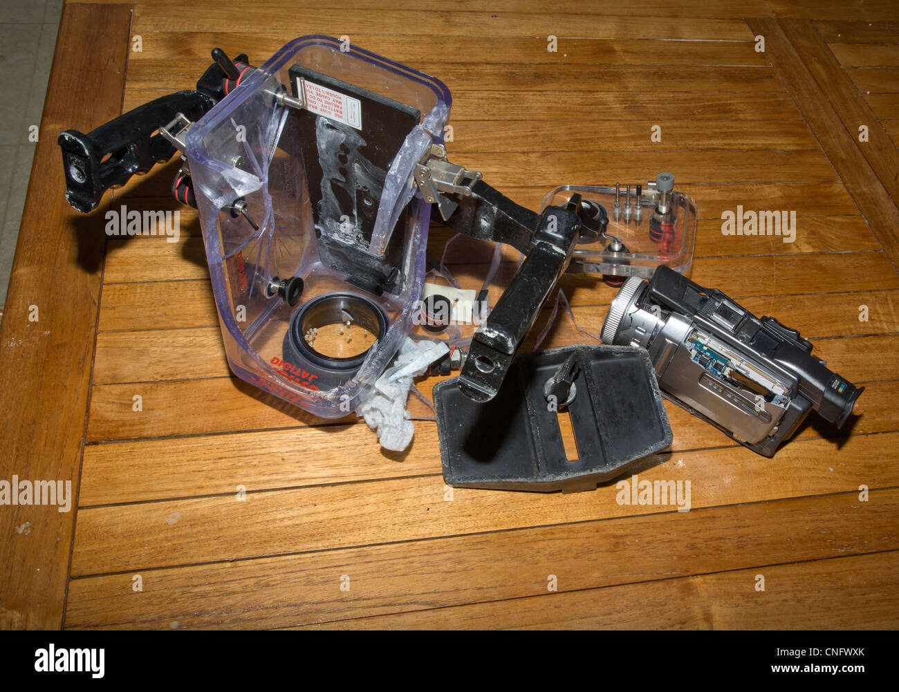 broken camera underwater box Stock Photo - Alamy