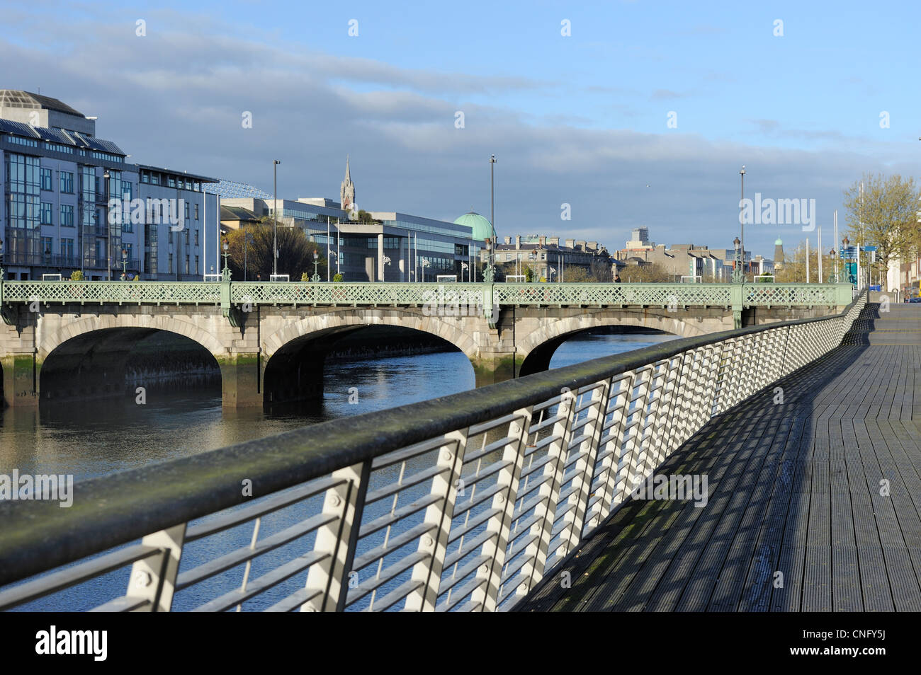 View from boardwalk of Capel Street Bridge, Dublin Stock Photo - Alamy