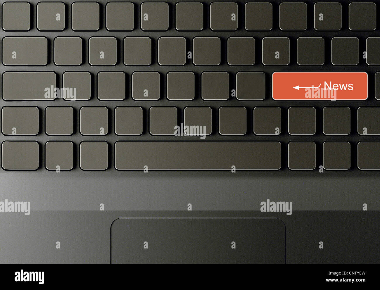 Keyboard with News button, News concept Stock Photo - Alamy